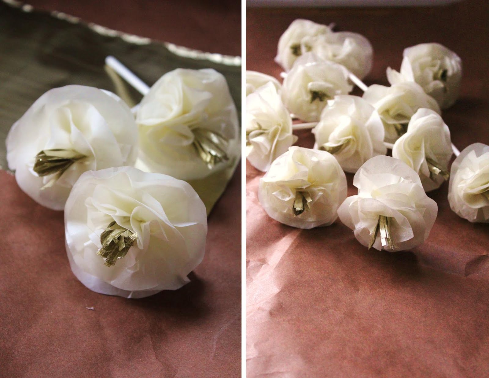 Icing Designs: DIY tissue paper and fringe cupcake toppers