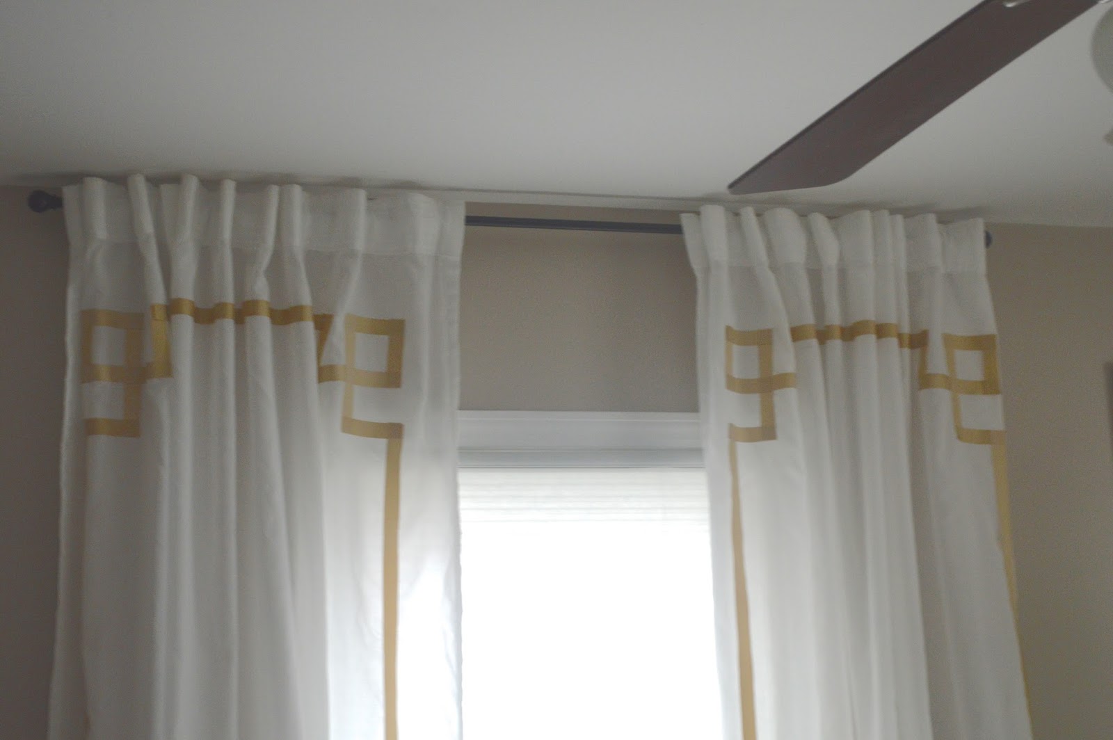 DIY No Sew Greek Key Curtains | R&R at home