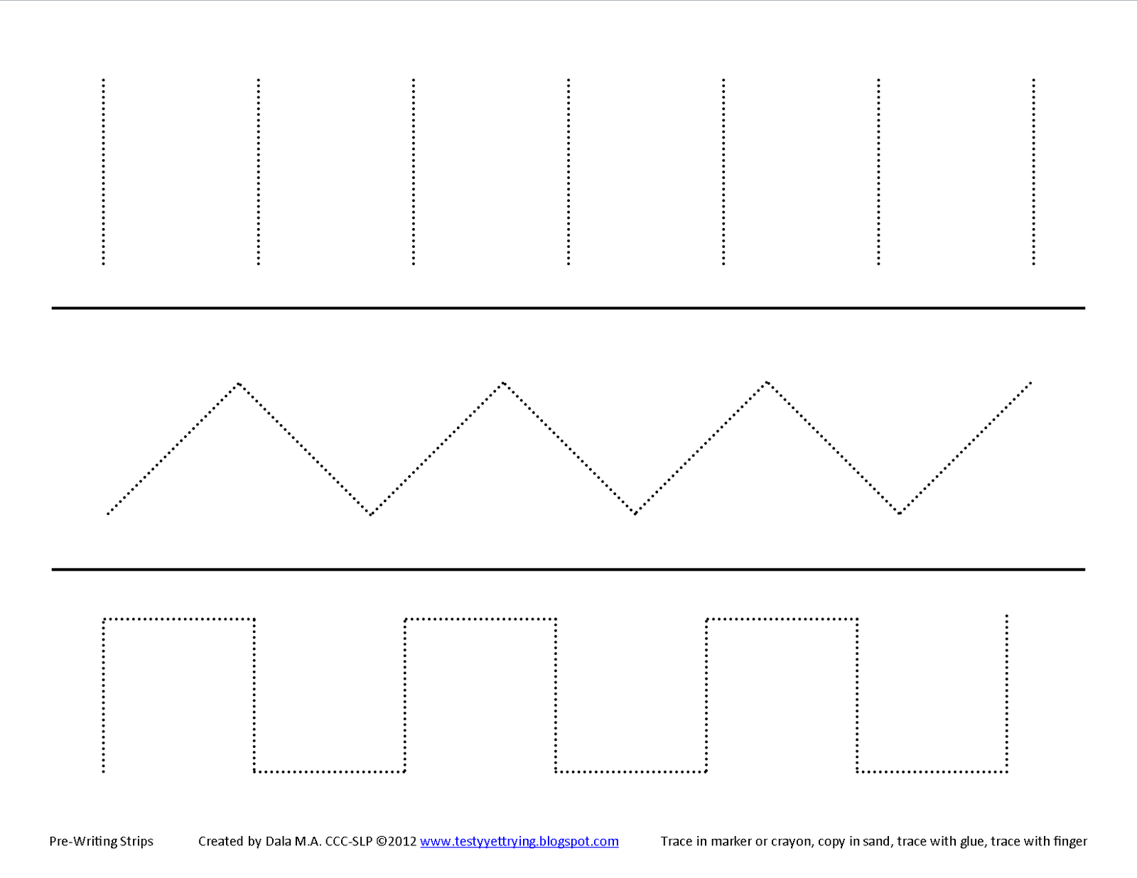 Testy yet trying: Colored Glue Tracing: Pre-Writing