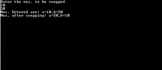 ProgramsSimplified: Program to swap two variables