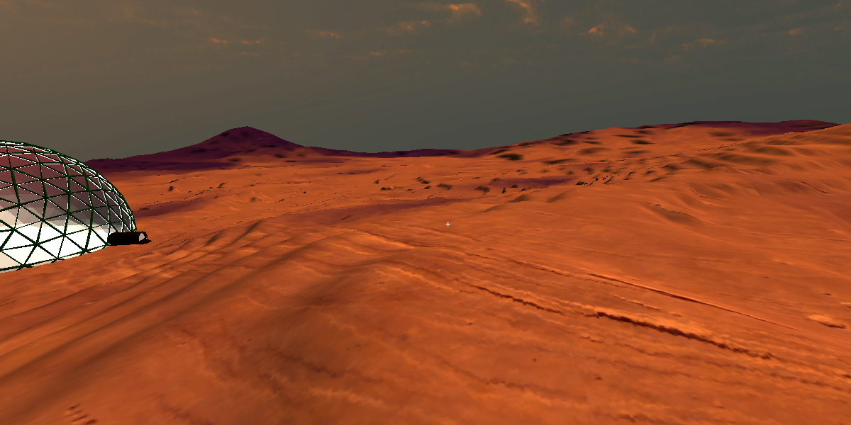 Martian Agora: Using real Mars terrain data