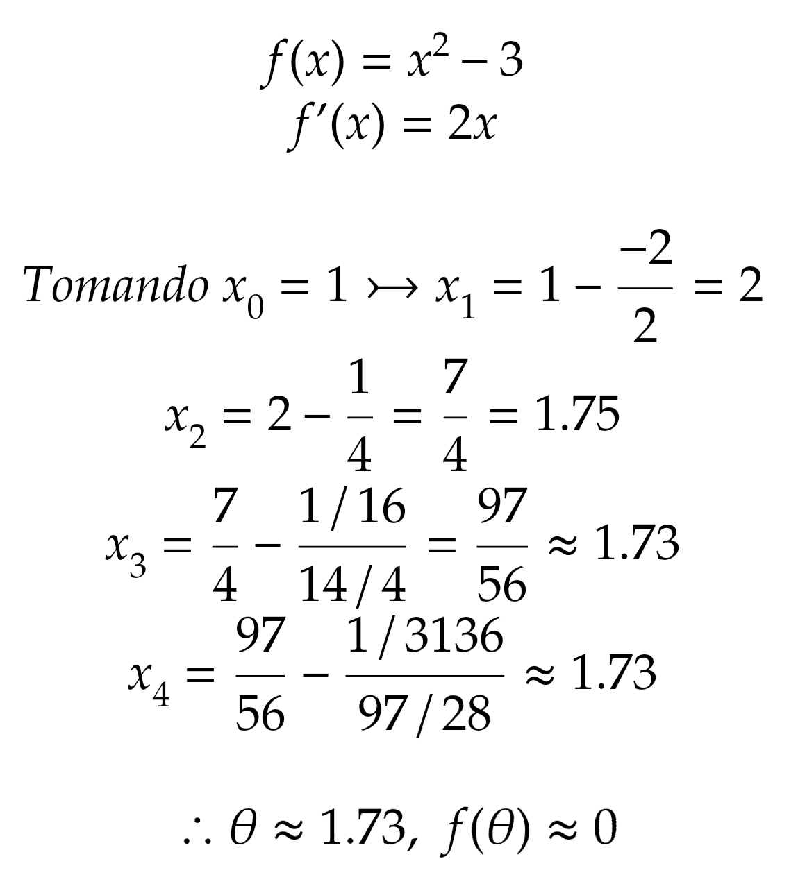 MÉTODO DE NEWTON-RAPHSON