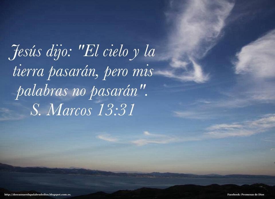 Promesas de Dios: Marcos 13:31