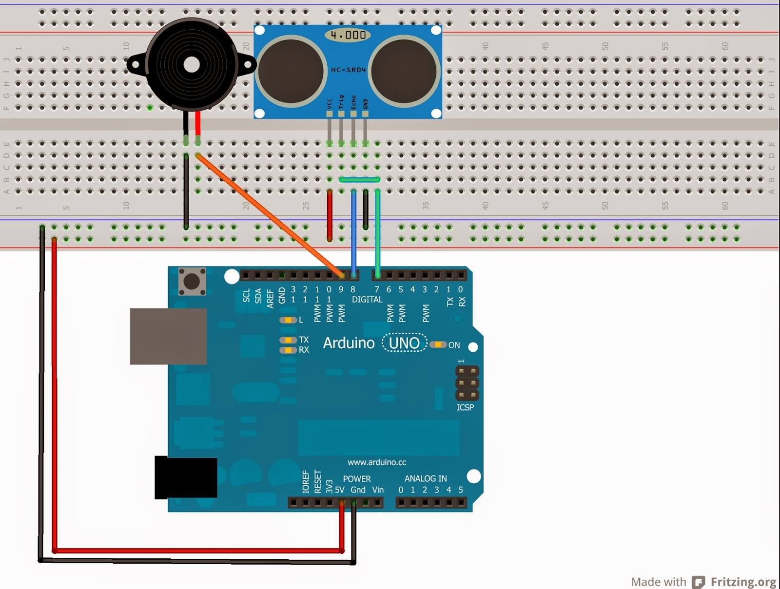 ArduinoXYZ: Sensore di distanza HC-SR04