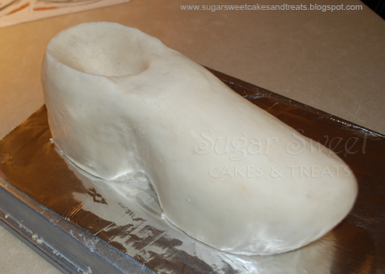 Tennis Shoe Cake Template