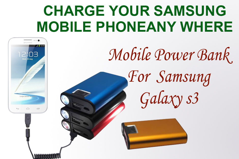 Mobile Power Bank For Samsung Galaxy S3