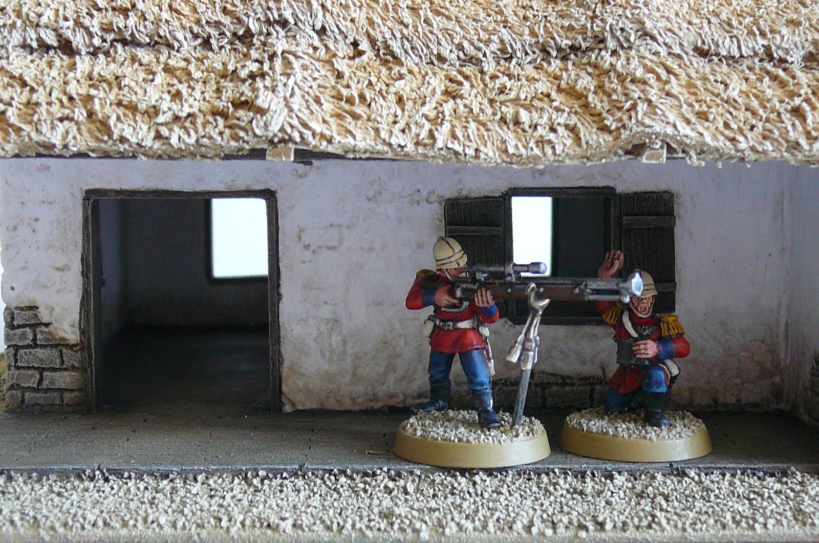 lucky punk: 28mm Colonial Building, Rorkes Drift Finished