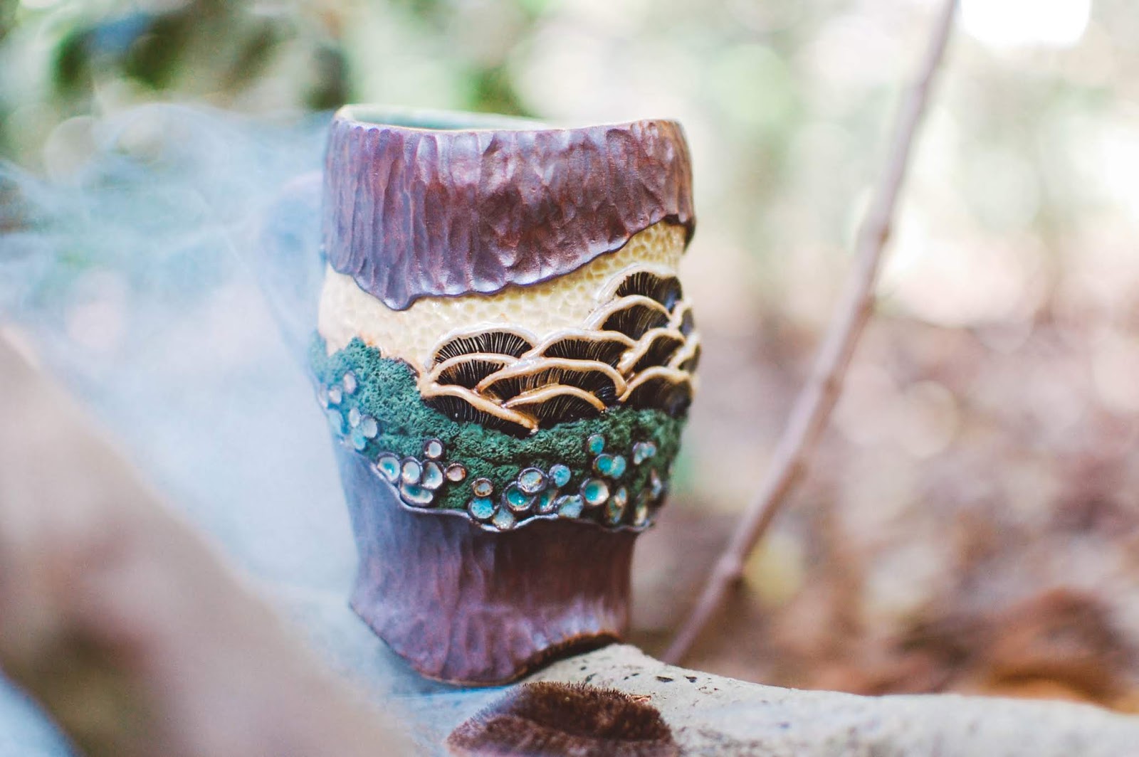The Redolent Mermaid: Lori Phillips Ceramics: Mushroom Coffee Mug