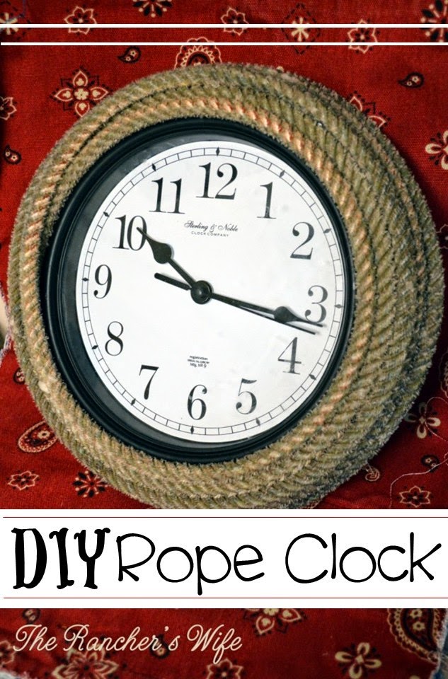 DIY Rope Clock - The Idaho Rancher's Wife