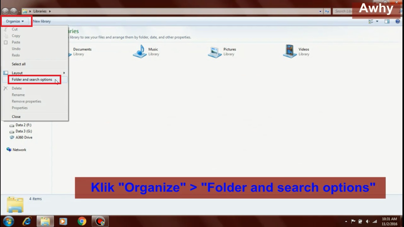 2 Cara Menampilkan Hidden File Atau File Tersembunyi Pada Windows 7 ...
