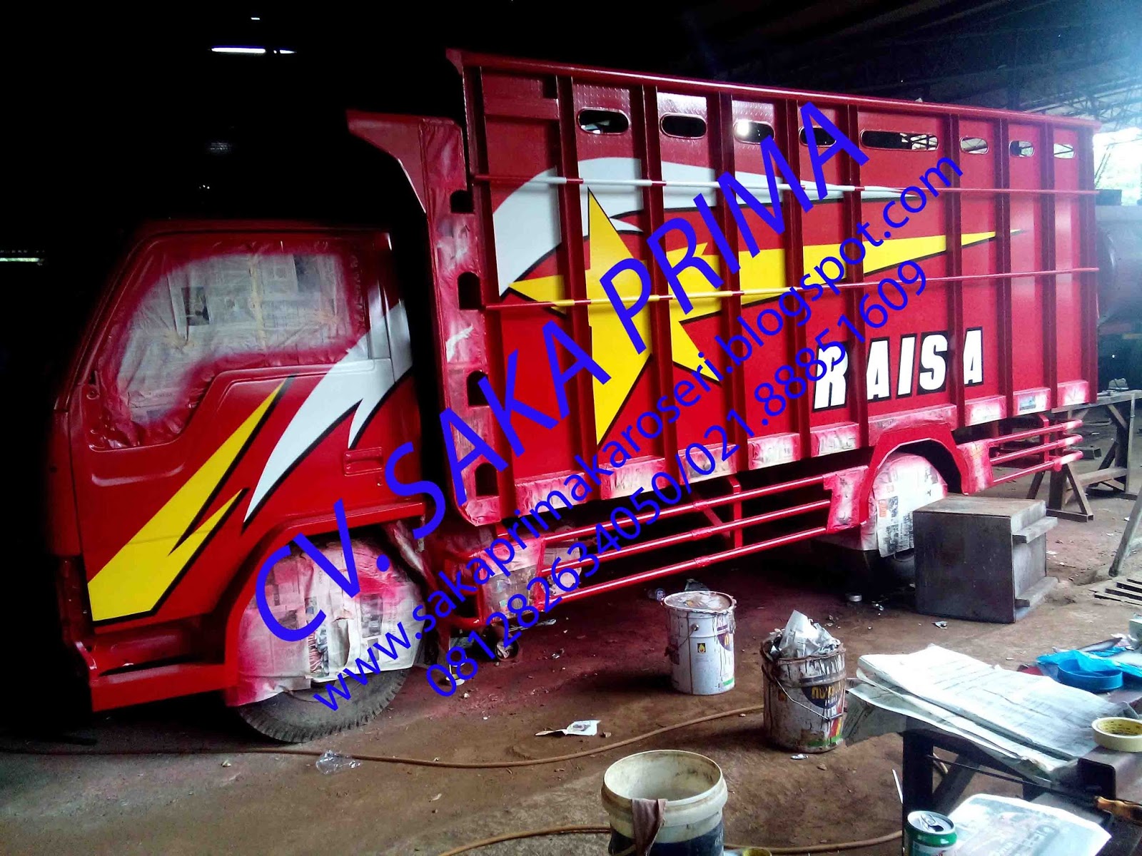 CV. SAKA PRIMA (KAROSERI): PEMBUATAN TRUCK BAK MODIFIKASI