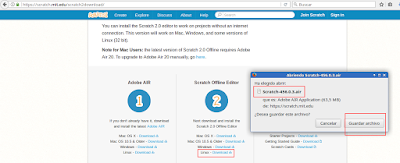 Cotidiana Place: Scratch 2 Offline Editor en Debian Jessie 64 bit