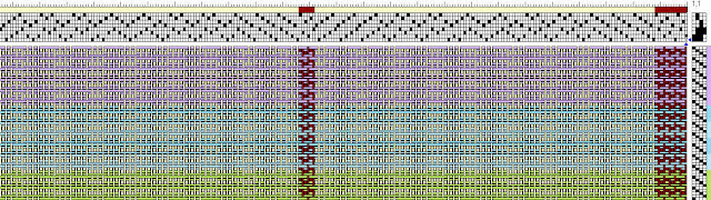 Not 2 Square Weavers: Converting a Weaving Draft to Double Width