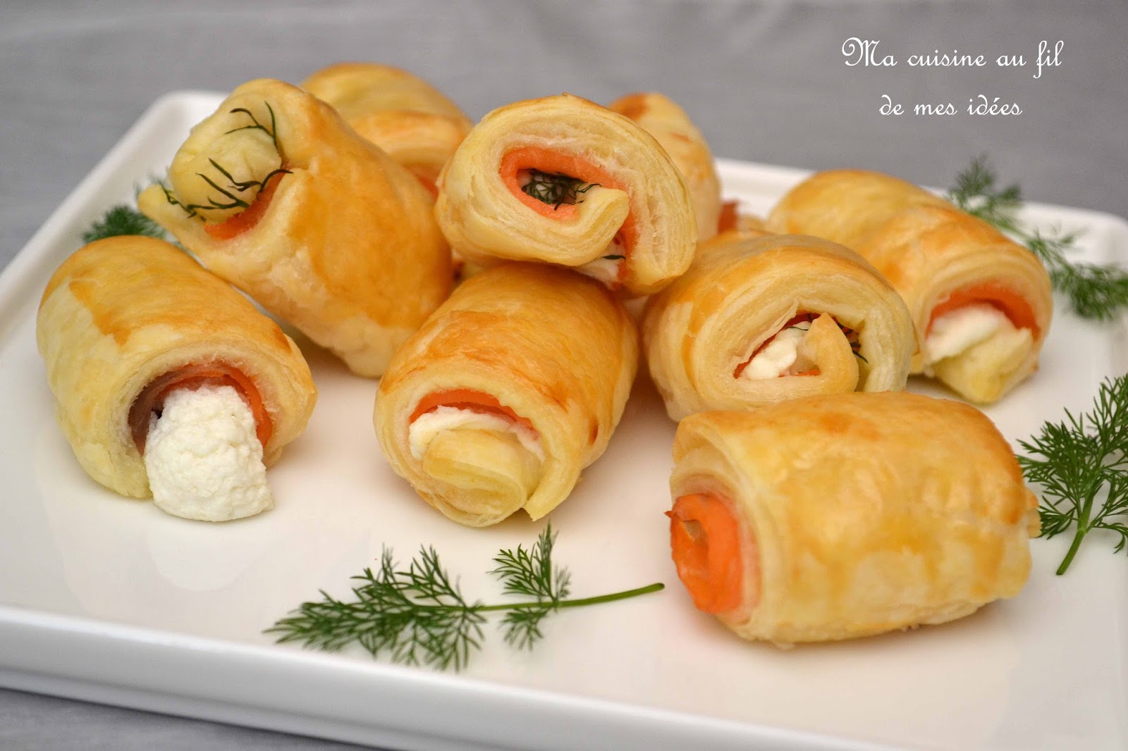 Ma cuisine au fil de mes idées...: Petits feuilletés apéritifs au ...