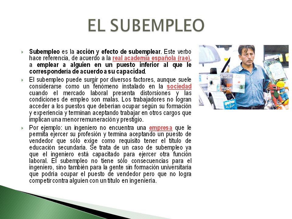 Economia o equipo 6: Diapositivas de Empleo, Desempleo y Subempleo