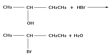 Reaction of alcohol with hydrogen halide | Mastering Chemistry Help