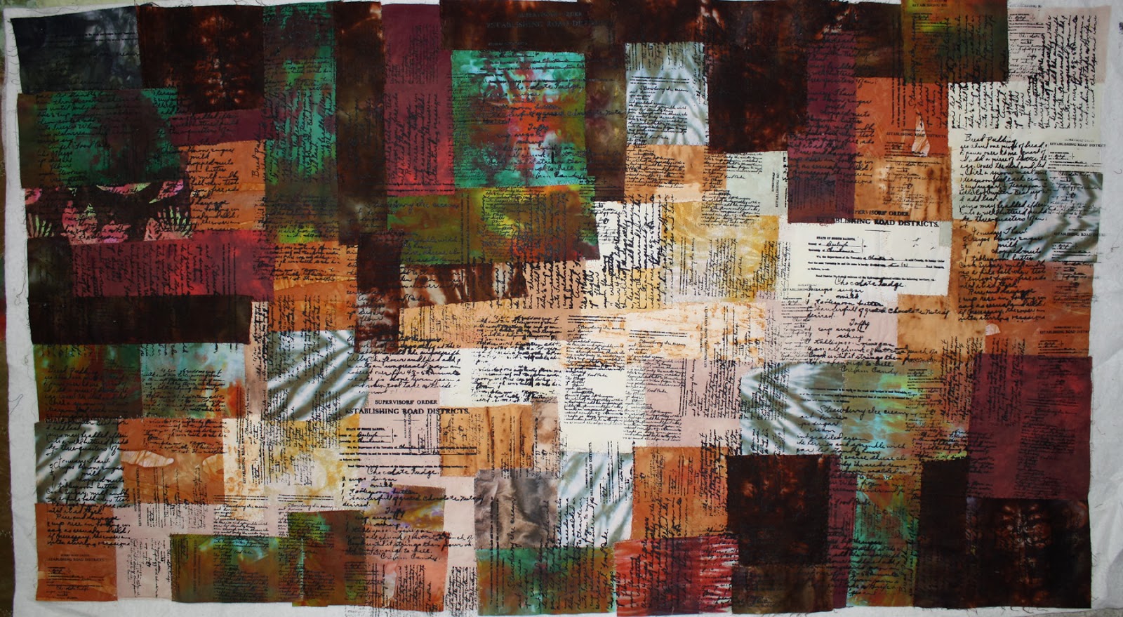 Living and Dyeing Under the Big Sky: Thermofax Screen Printing the Collage