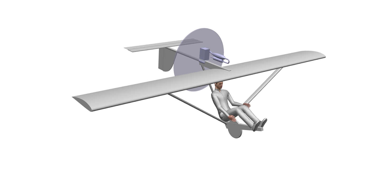 world's lightest airplane: simplified structure using rigid struts