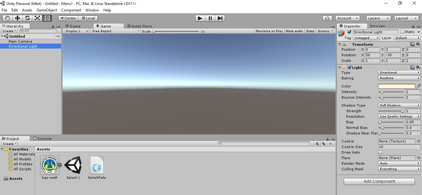 Tutorial Splash Screen Unity