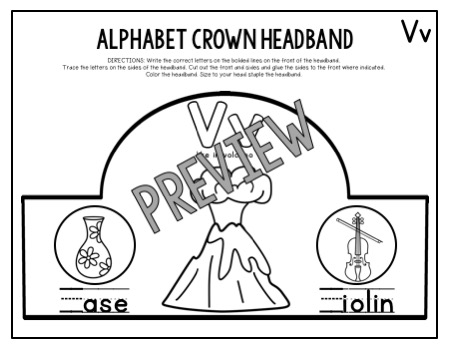 Emily Jane Creates: CROWN HEADBANDS-Alphabet, Blends, Digraphs, Magic e ...