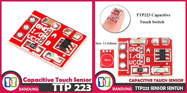 CNC STORE BANDUNG: TTP223 CAPACITIVE TOUCH SENSOR MODULE WITHOUT ...