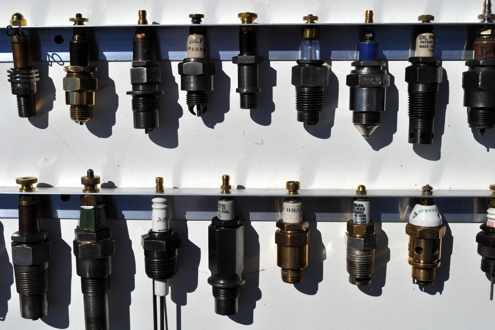 Just A Car Guy: Spark plug collection was on display at the annual ...