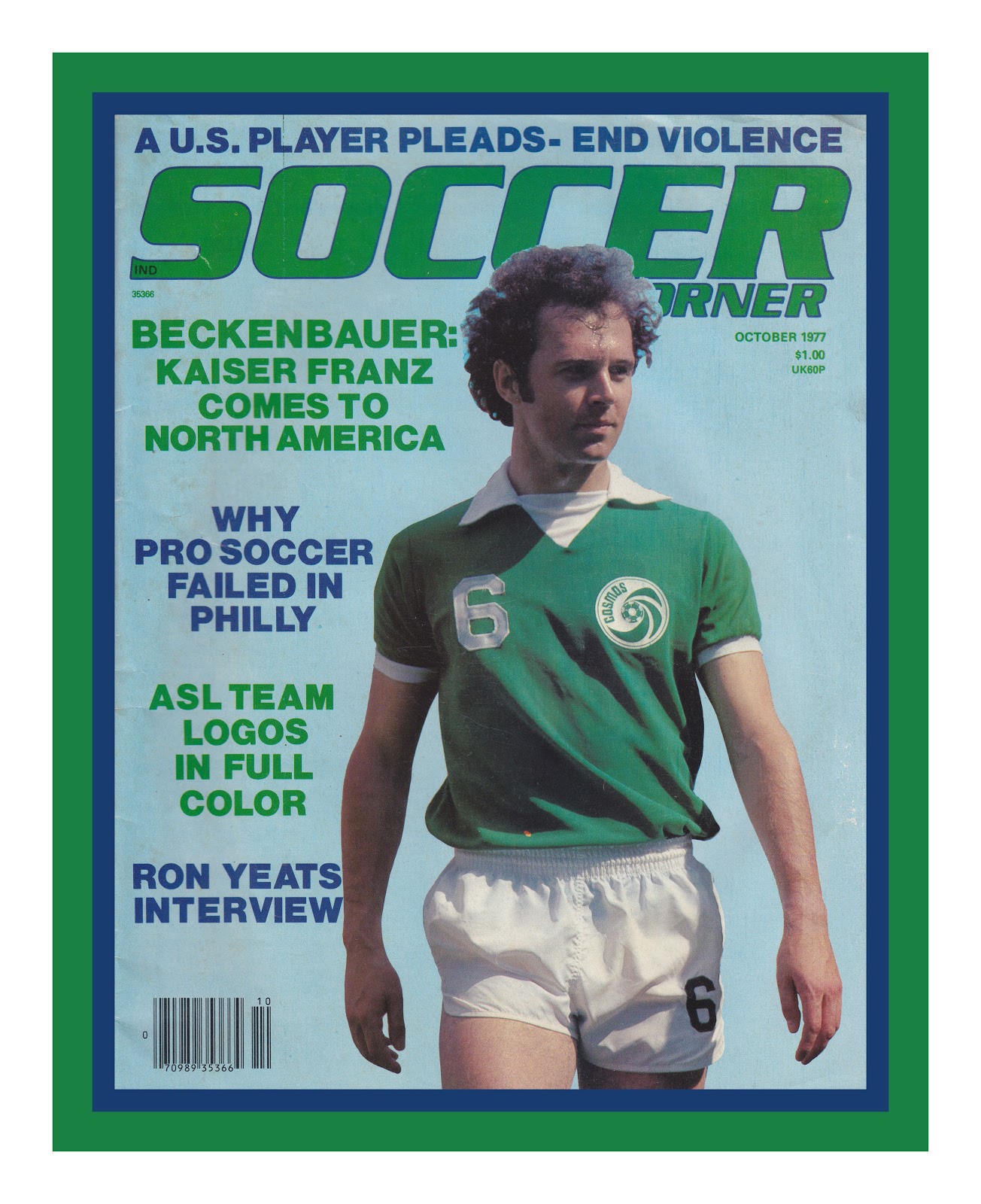 NORTH AMERICAN SOCCER LEAGUE: SOCCER CORNER MAGAZINE, 1977