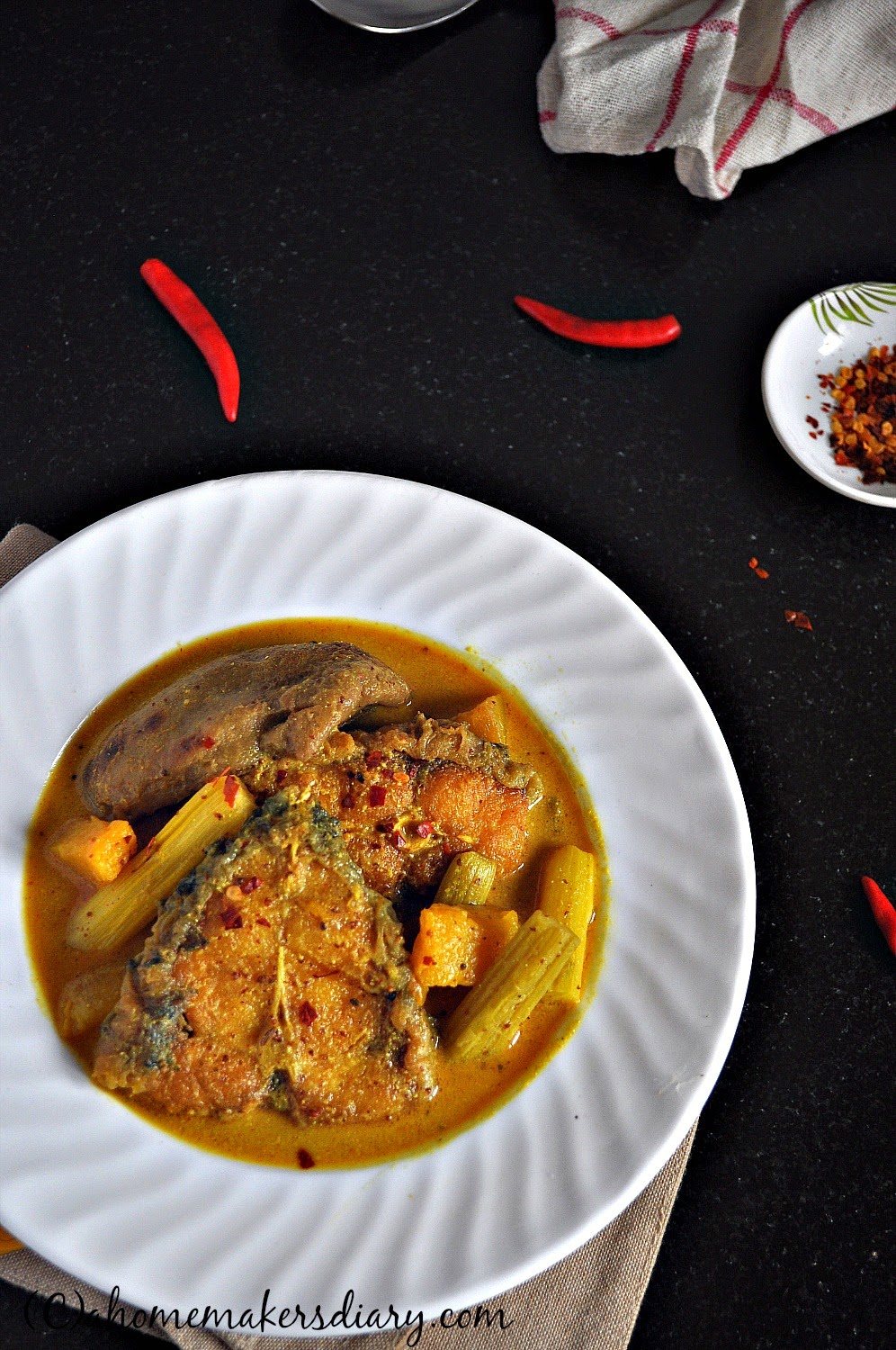 Macher Tauk (Fish in Mustard and Dry Mango sour gravy) - A Homemaker's ...