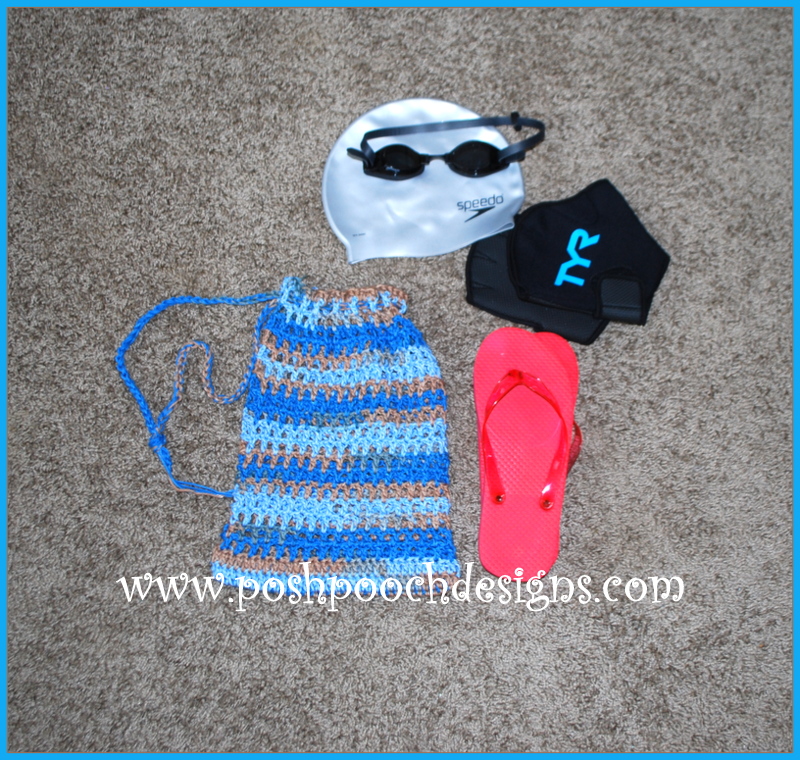 Posh Pooch Designs : Small Mesh Drawstring Bag Crochet Pattern | Posh ...