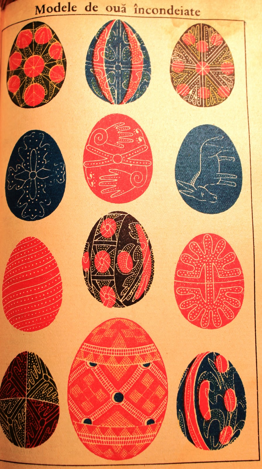 Agenda 1940: Modele de ouă încondeiate - 1940