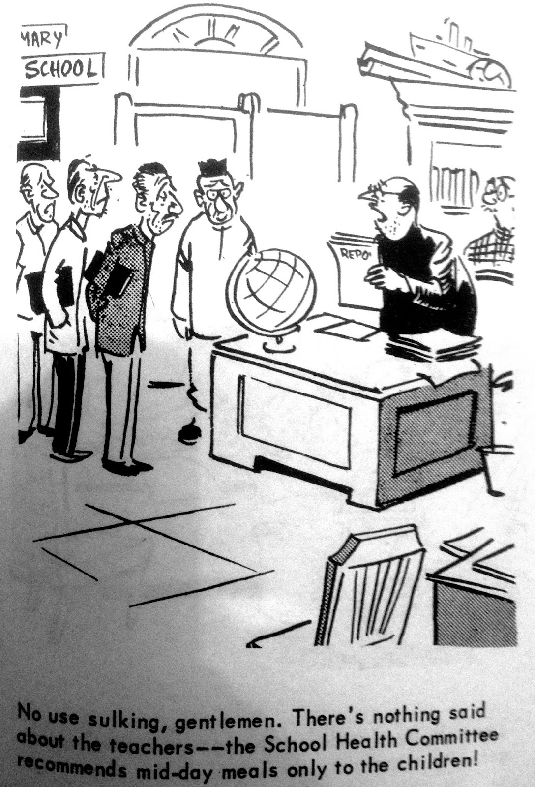 R.K. Laxman's Cartoons: School & College Infrastructure