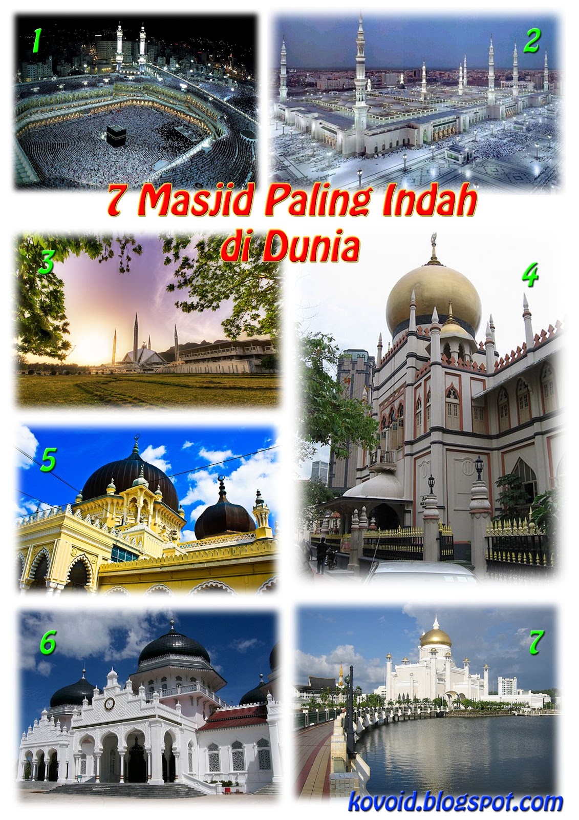7 Masjid Paling Indah di Dunia | Kovoid