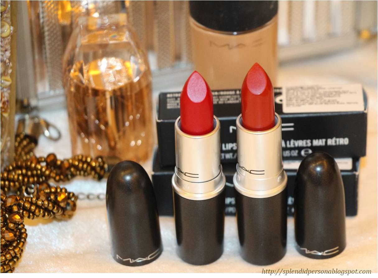 Splendid Persona: MAC Lipsticks - Ruby Woo & Chili