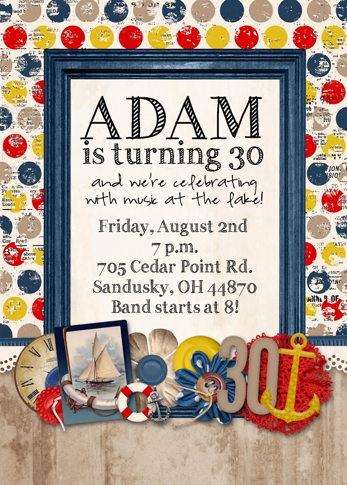 Slightly Askew Designs: Adam's Nautical Birthday