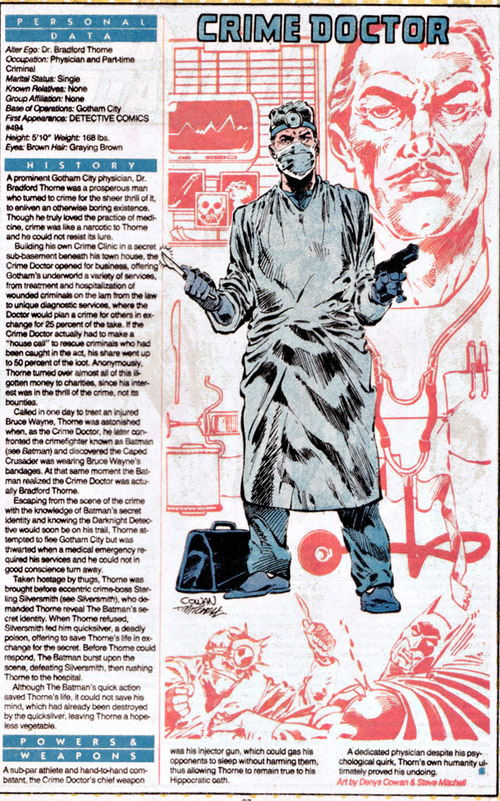 Who's the Crime Doctor?