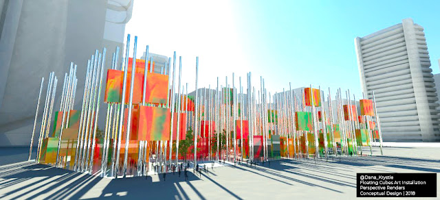 Floating Cubes Art Installation | Concept Project | Dana Krystle's ...