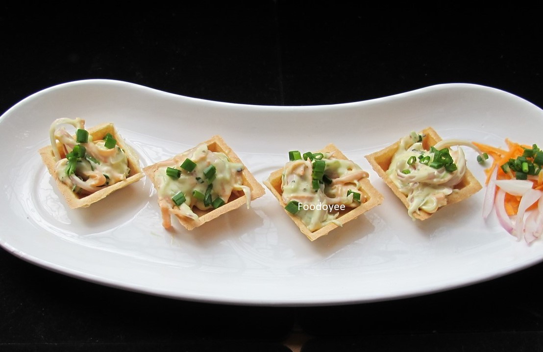 Cucumbers and Carrots on Canape snack | Canape and Mayonnaise snack