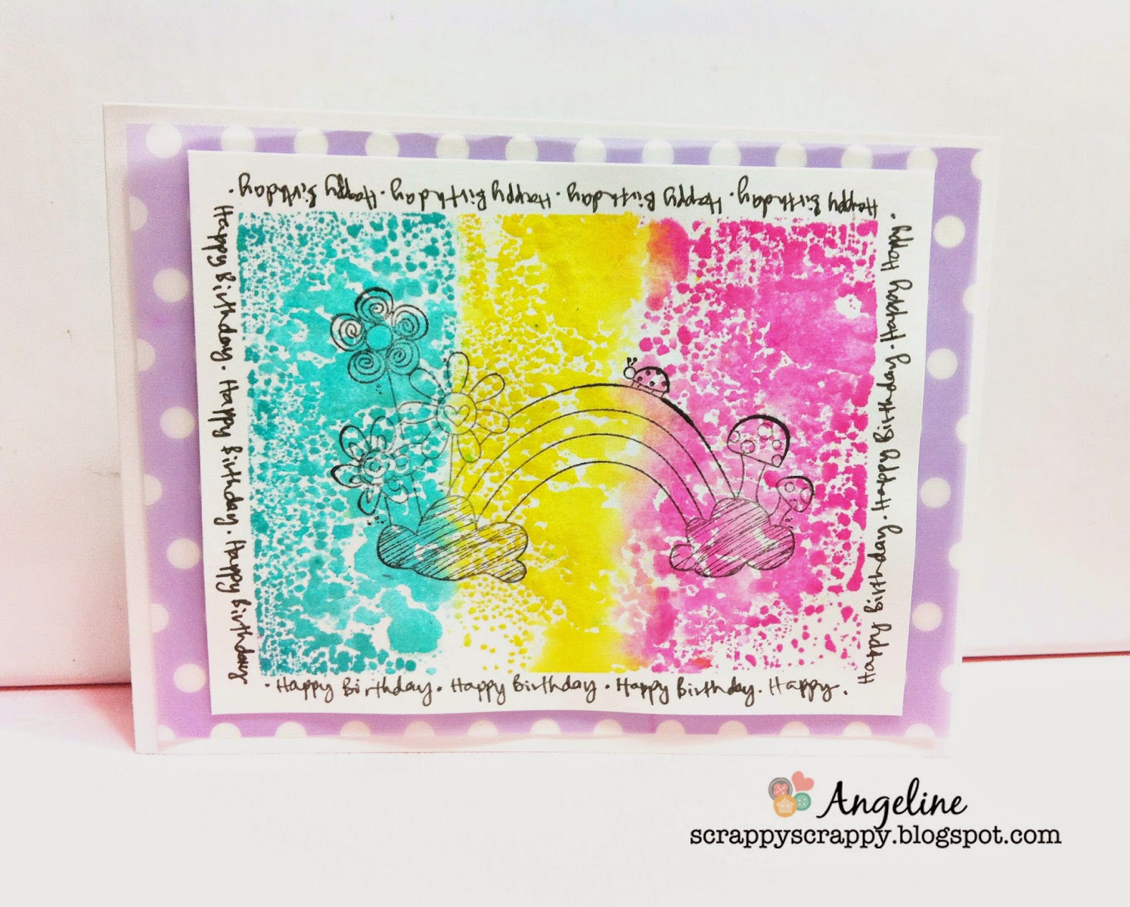 Sending Happy Your Way - Scrappy Scrappy