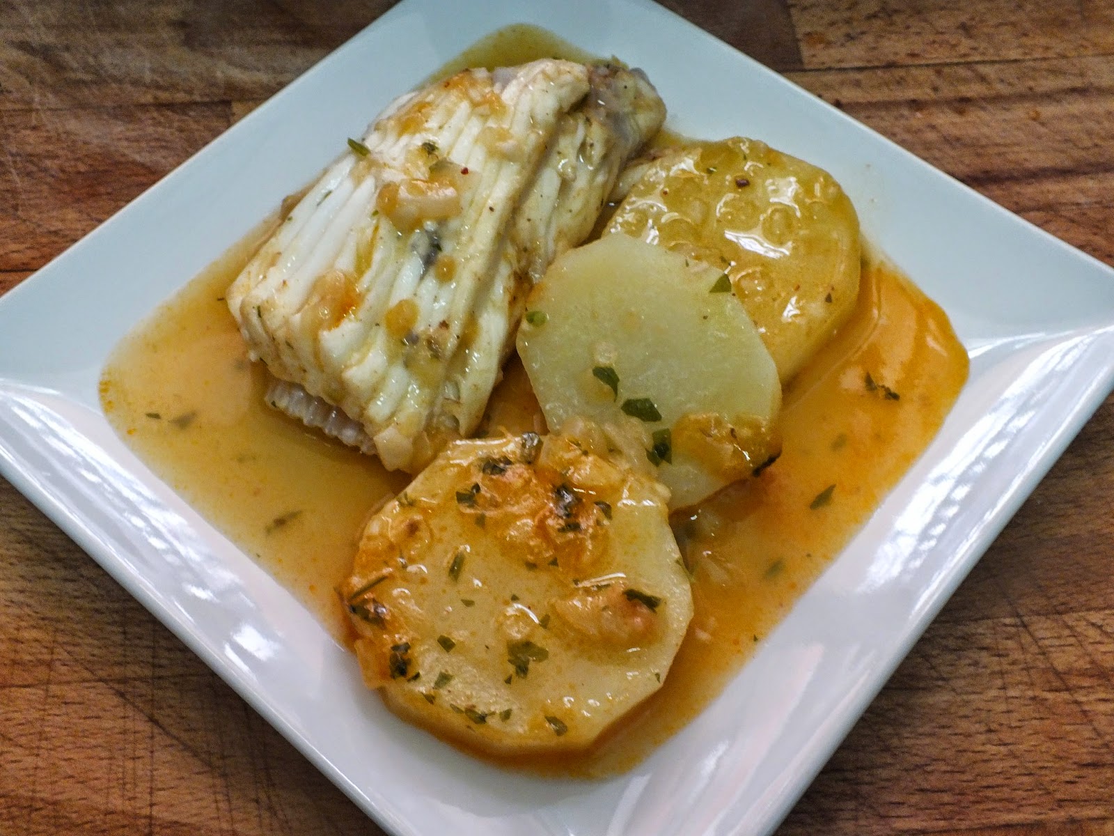 Escuela de cocina Pako Amor: PEZ RAYA EN ADOBO CON GUISO DE SALSA DE ...