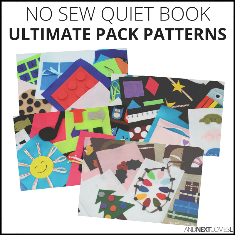 No Sew Quiet Book Patterns | And Next Comes L - Hyperlexia Resources