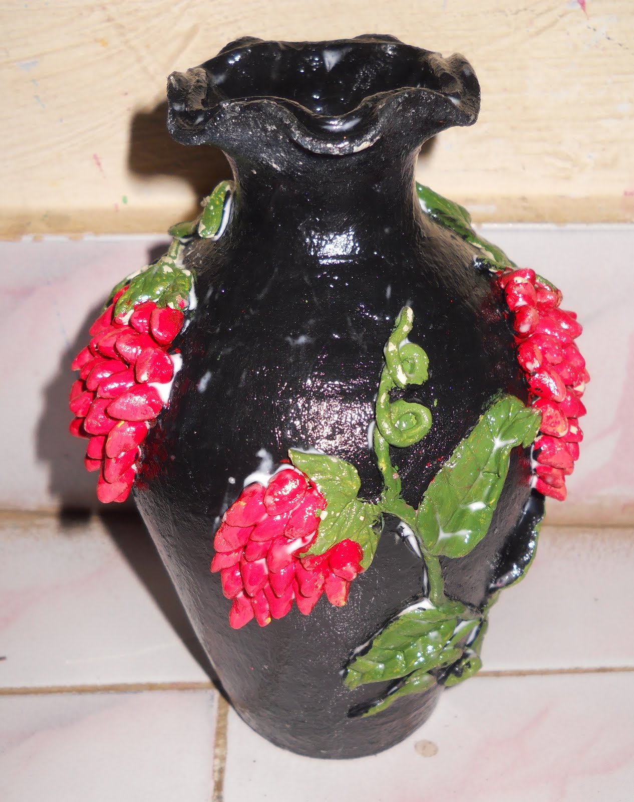 Bhuvana's Creative World: Pot Painting