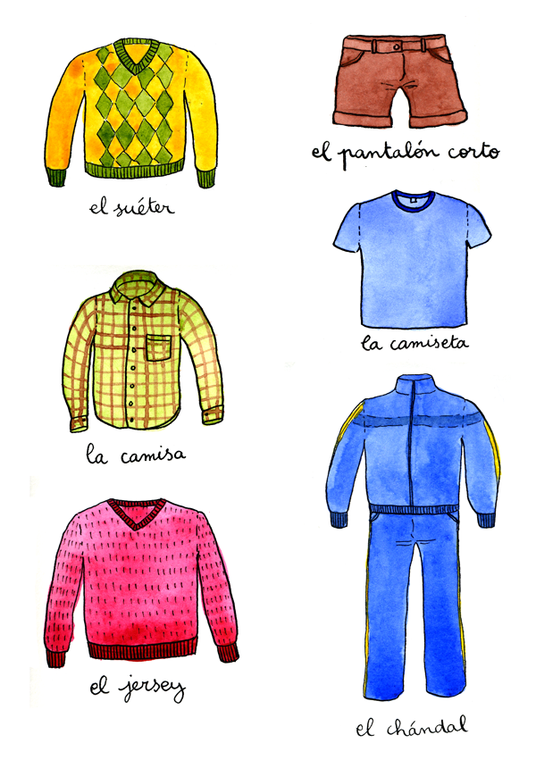 Palabras ilustradas: Las ropas (2)