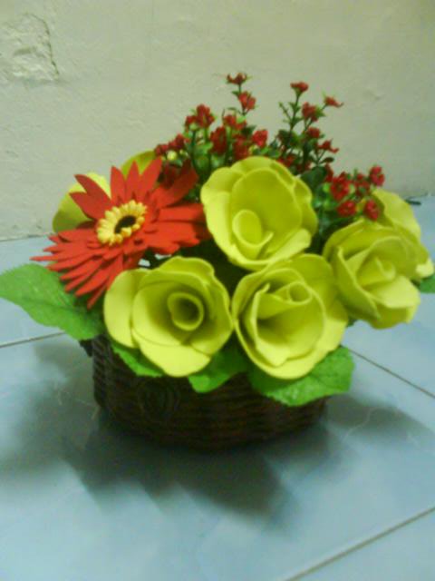 umi@>-abah@>-athirah@>-: bunga sponge foam rekaanku.sila lah singgah ...