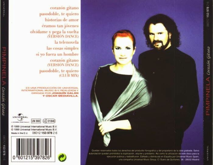 Mi mundo entre notas: PIMPINELA - CORAZÓN GITANO