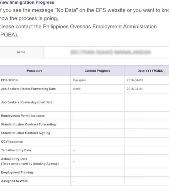 GO KOREA!: EPS WORKER (PROCESS)
