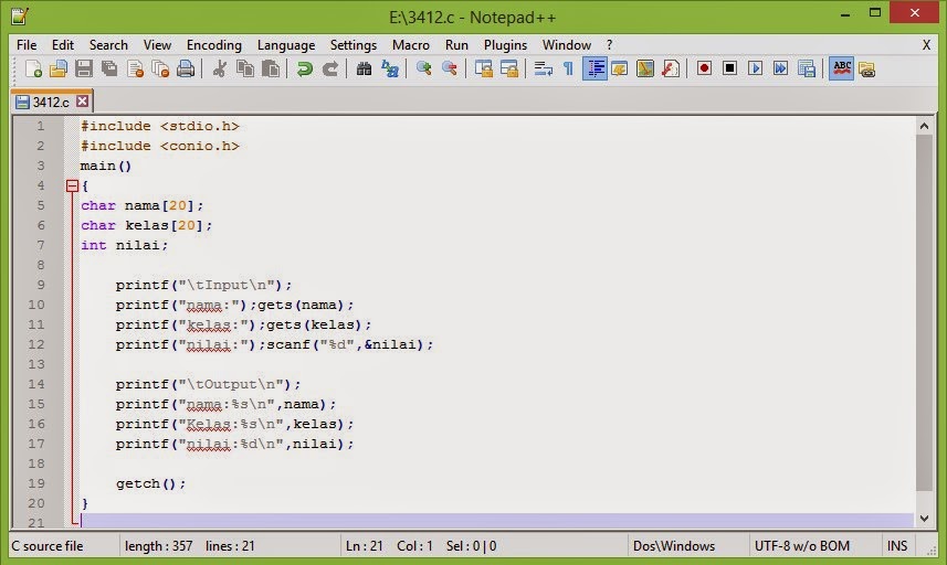 Compile program di Notepad ++ menggunakan command prompt - Semacam ... Compile program di Notepad ++ menggunakan command prompt - Semacam ...