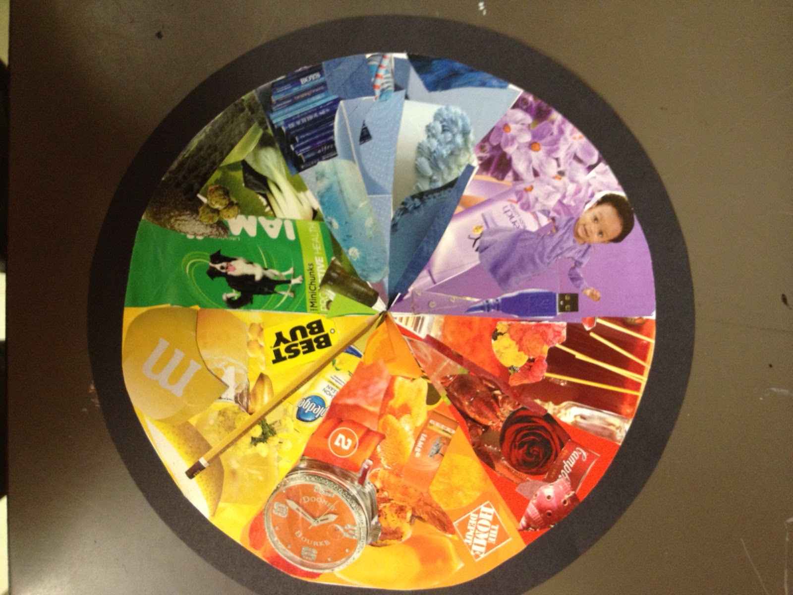 PCSST Art Studio!: Color Wheel - Collage