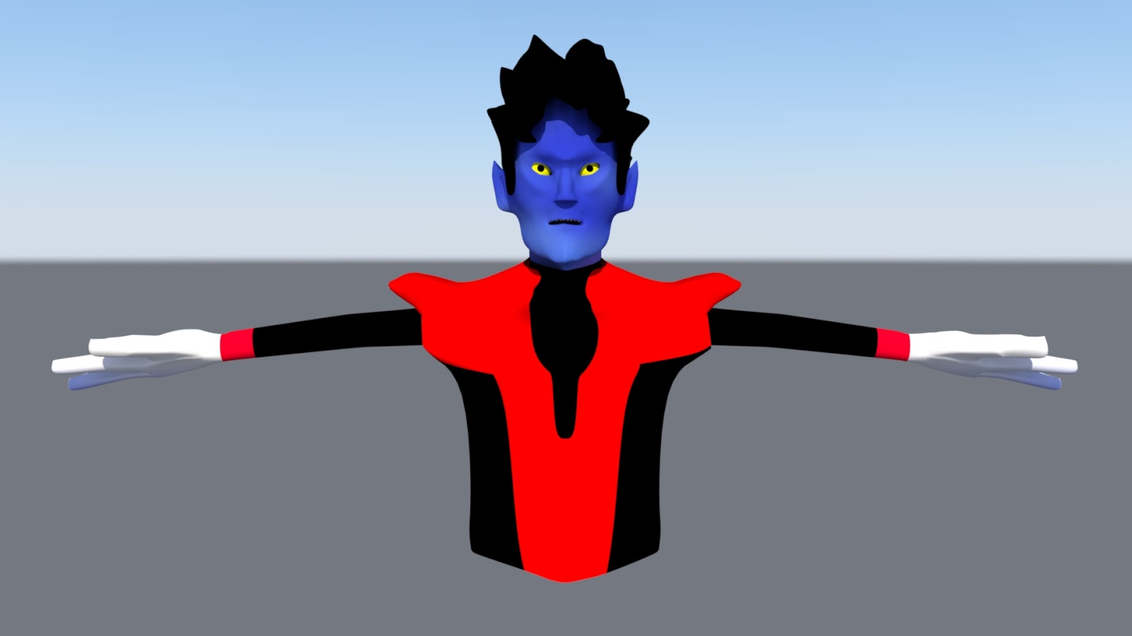 Joseph Learoyd: Animation at Uni: T pose renders