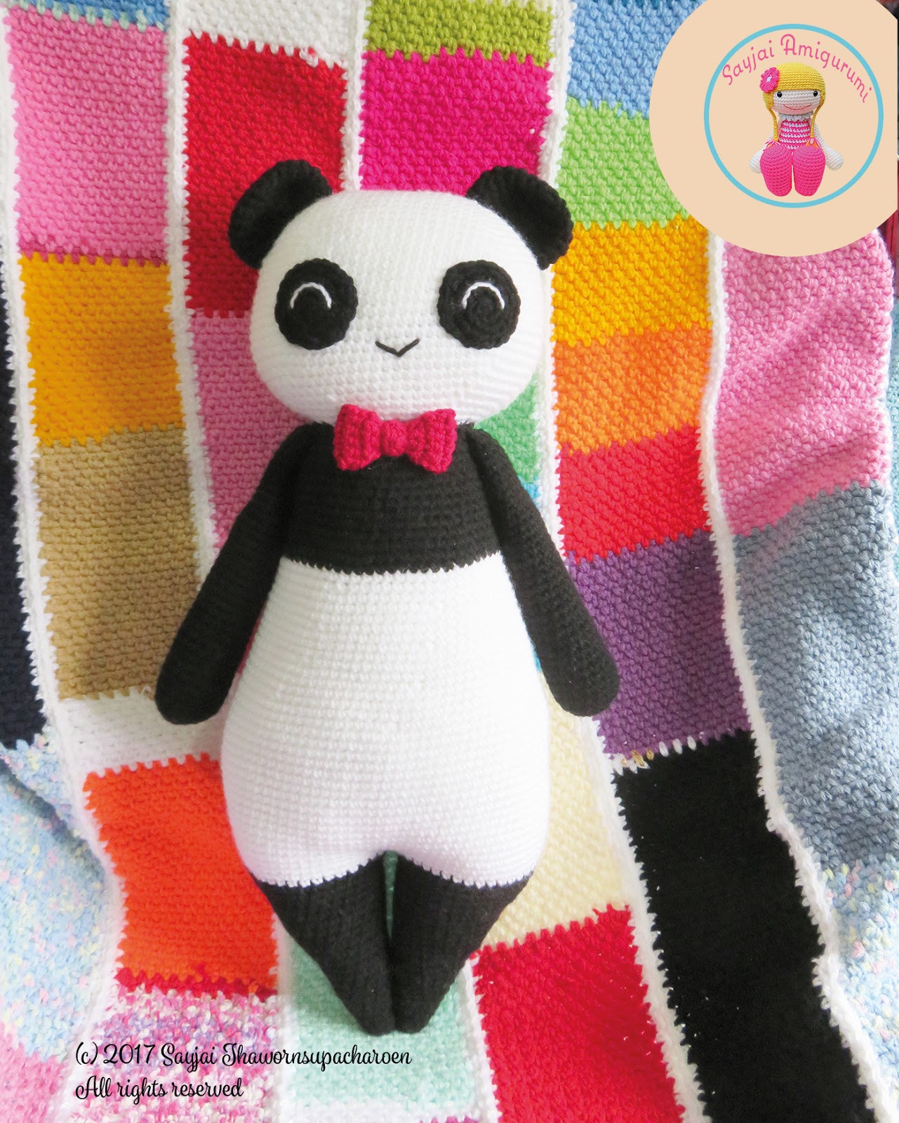Big Panda Crochet Pattern - Sayjai Amigurumi Crochet Patterns and ...