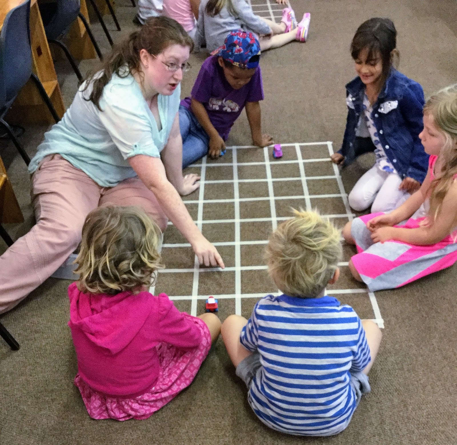 Teacher Squeaks Unplugged Coding Using Grids